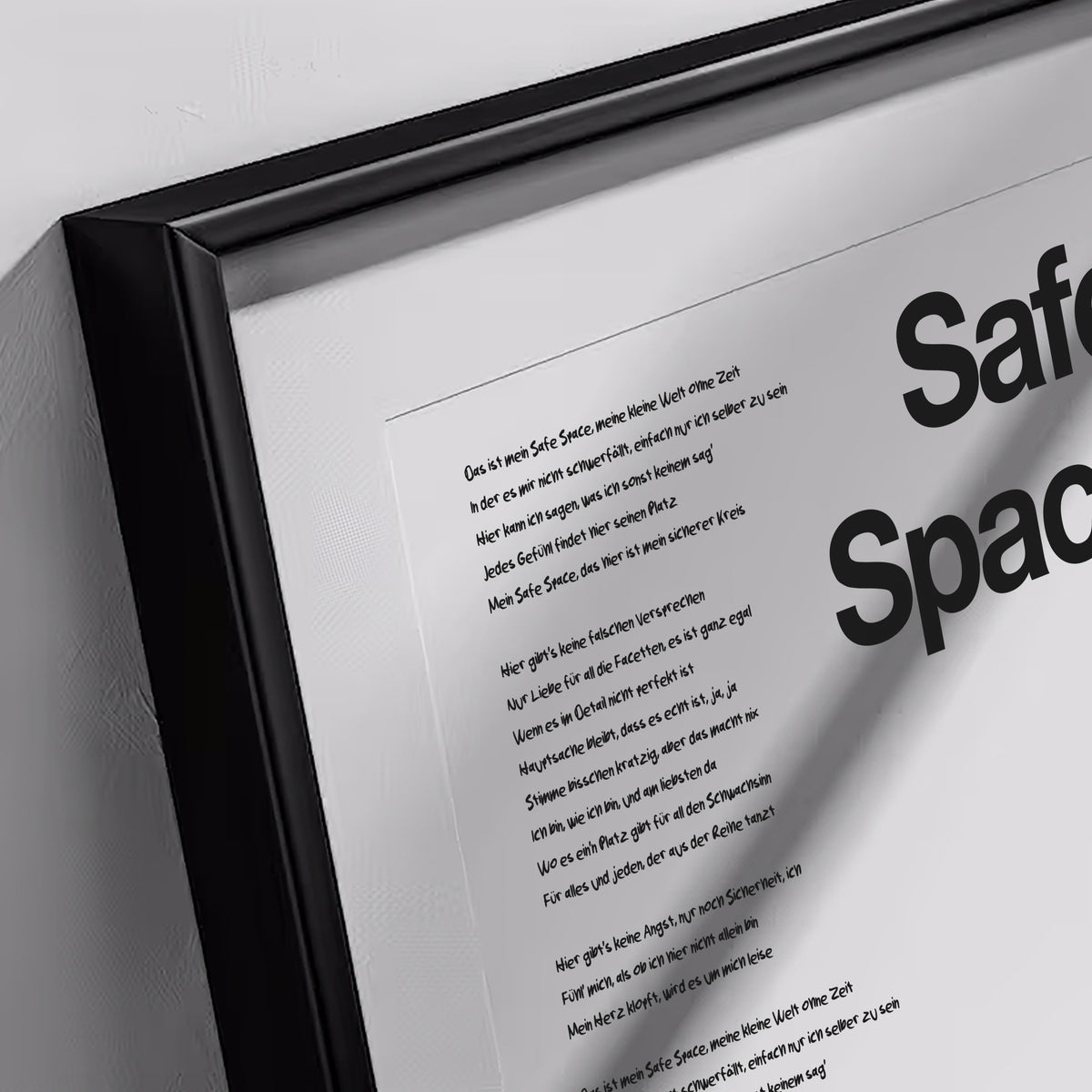 SAFE SPACE Lyrics Poster – Kayef Shop